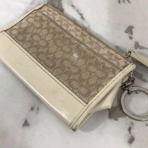Coach | Accessories | Coach Coin Purse Keychain Tan | Poshmark